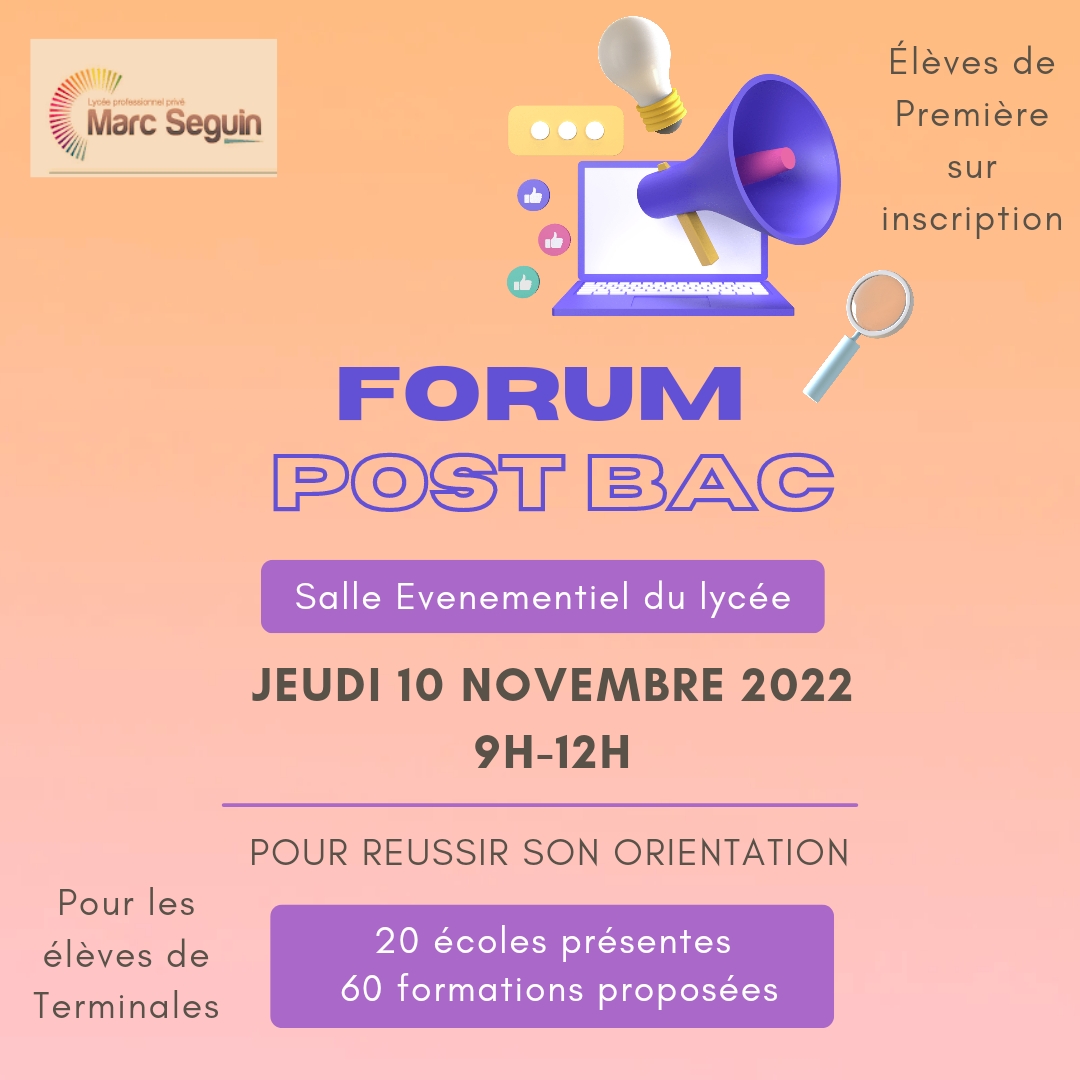 Un forum post bac organisé au lycée